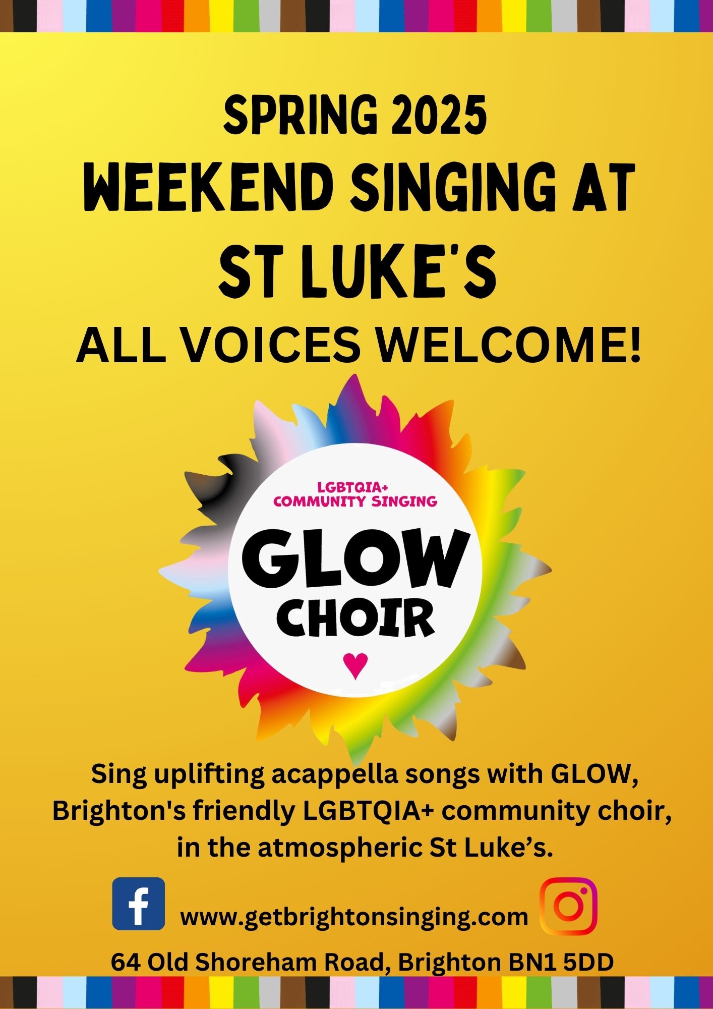 GLOW CHOIR Saturdays at St Luke’s Prestonville! 2025 Drop In Booking ...